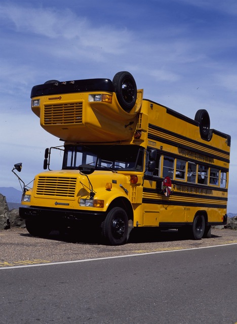 Topsy Turvy Bus Comes to YU