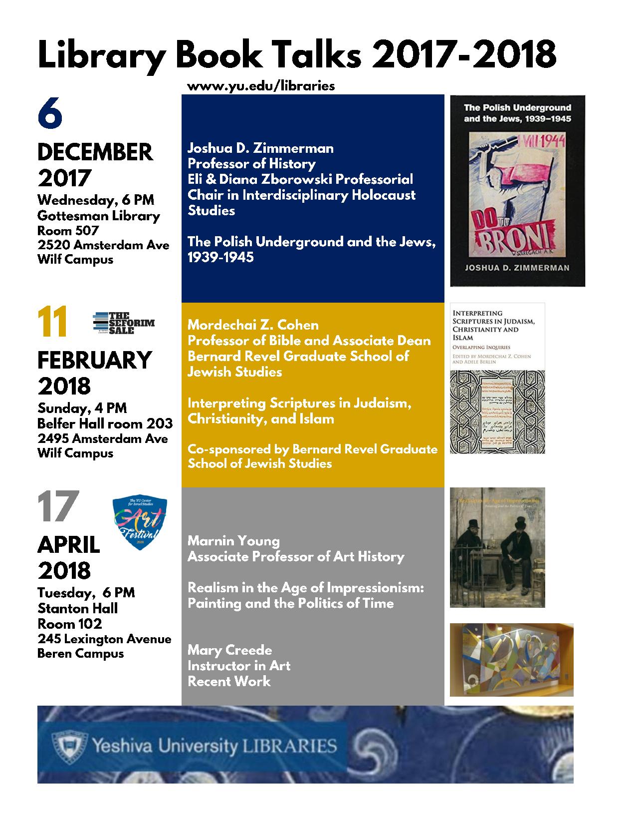 Library Book Talks, 2017-2018